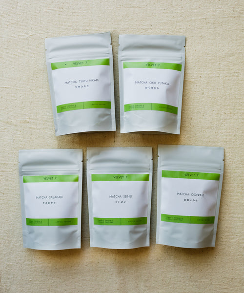 Matcha Velvet 7 Tasting Flight – Cultivate Tea